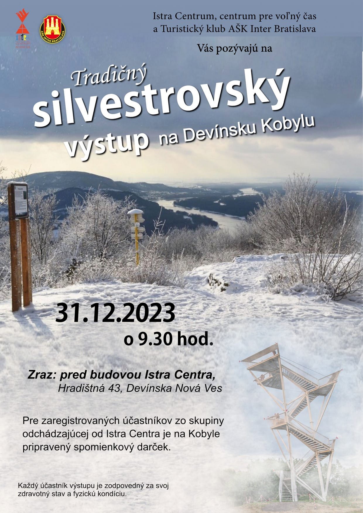 Tradičný silvestrovský výstup na Devínsku Kobylu | SDEŤMI.com