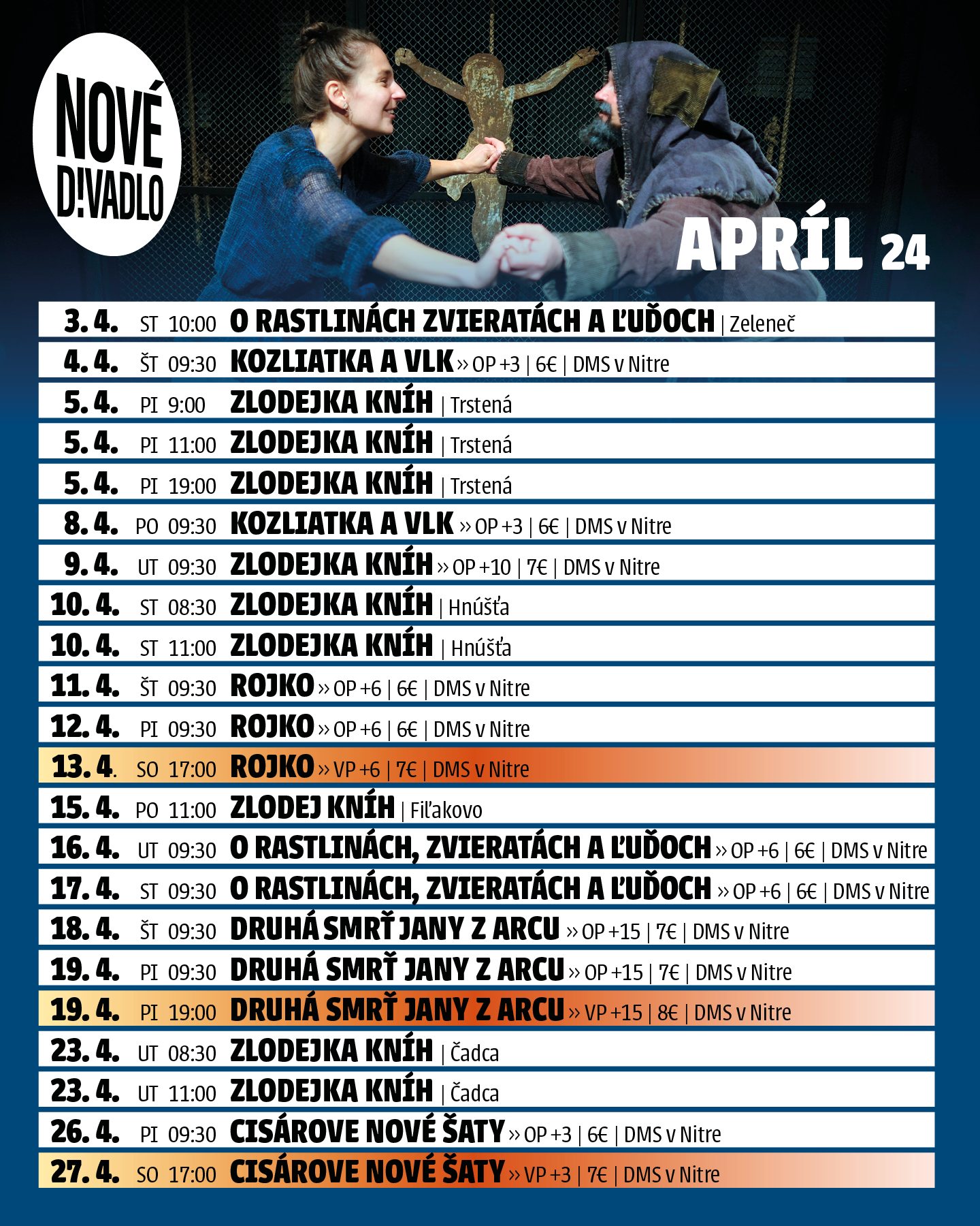 Program Nového divadla | SDEŤMI.com