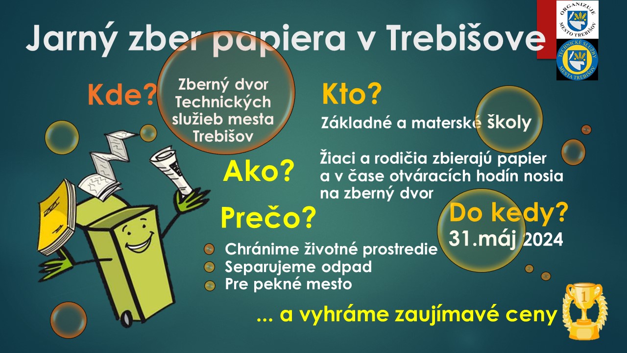 Jarný zber papiera v Trebišove | SDEŤMI.com