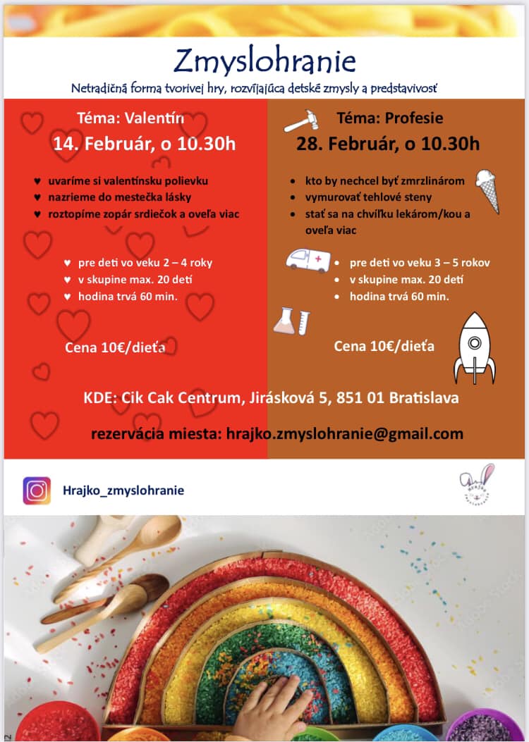 Zmyslohranie v Cik Cak Centre | SDEŤMI.com