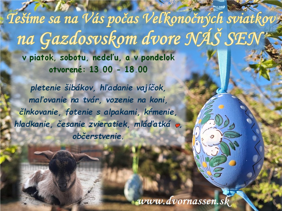 Veľkonočné sviatky na Gazdovskom dvore | SDEŤMI.com