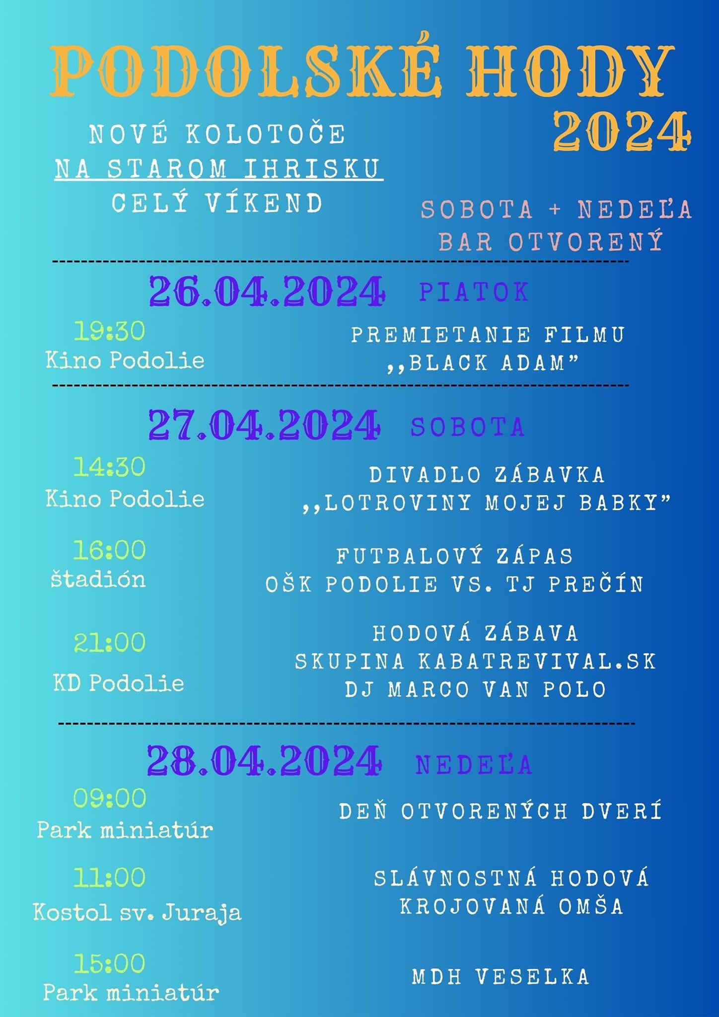 Podolské hody | SDEŤMI.com