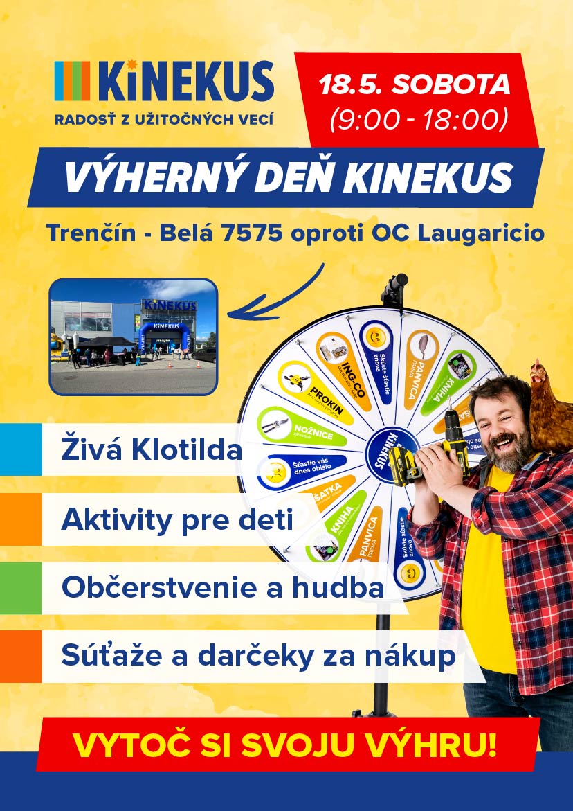 Výherný deň Kinekus Trenčín - to sú darčeky, zábava a program pre celú rodinu! | SDEŤMI.com