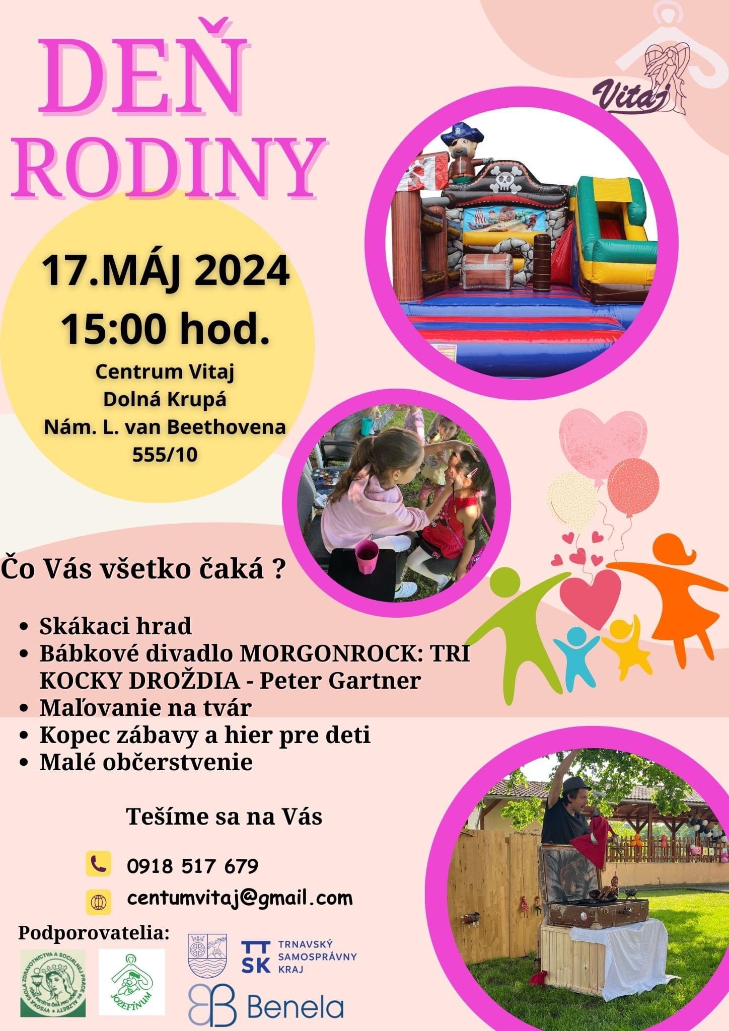 Deň rodiny v Centre Vitaj | SDEŤMI.com