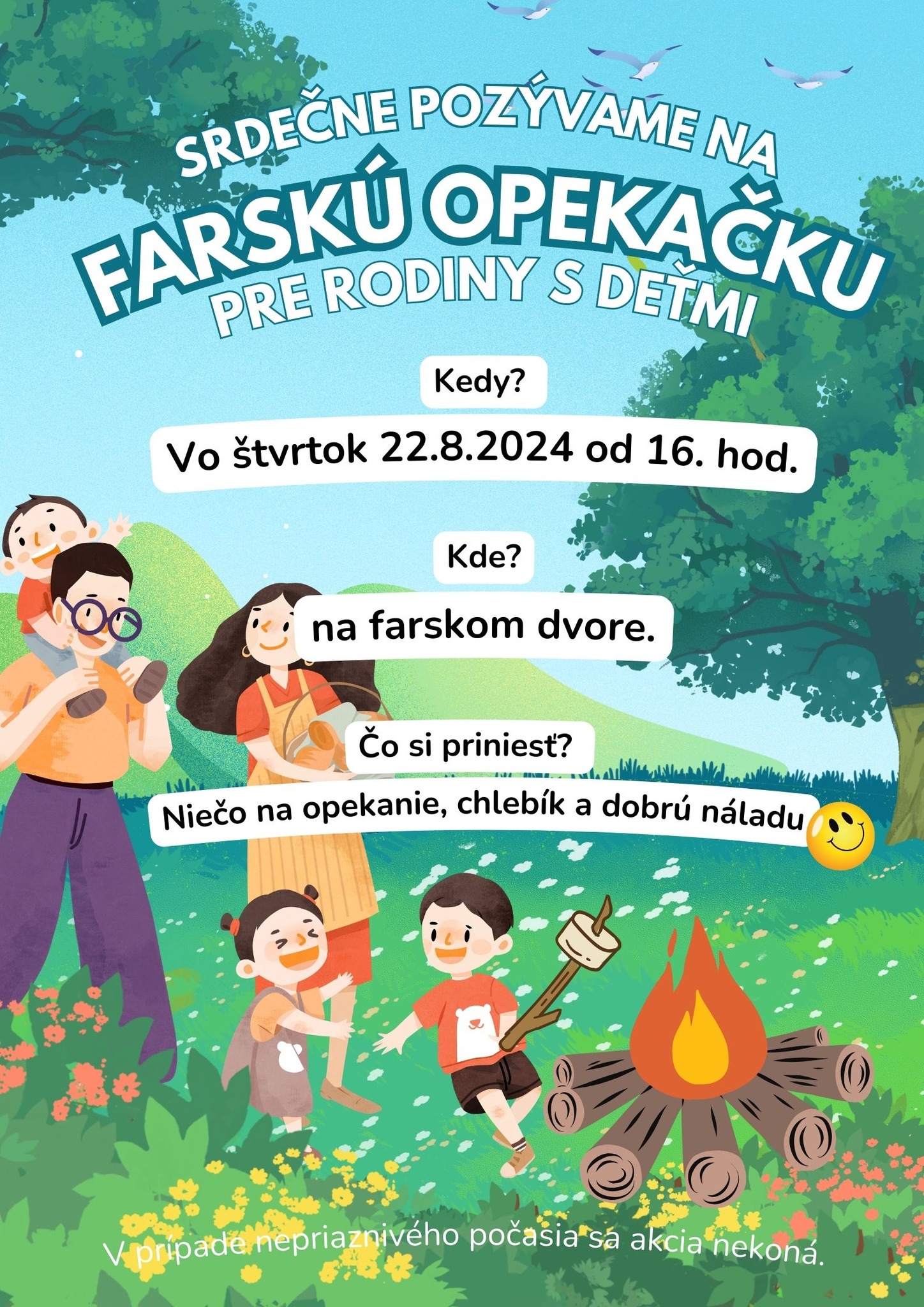 Farská opekačka pre rodiny s deťmi | SDEŤMI.com