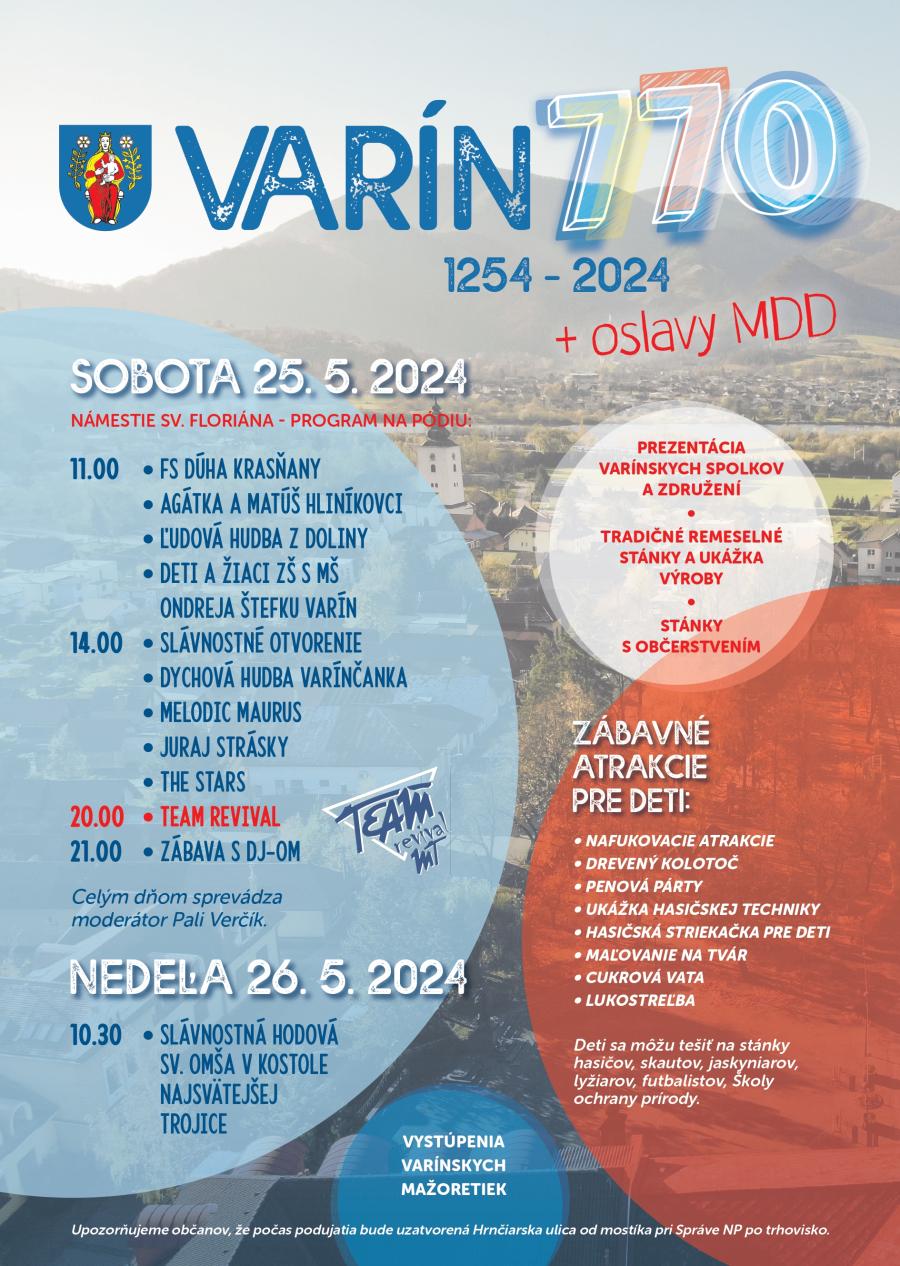 Oslava 770.výročia obce Varín | SDEŤMI.com