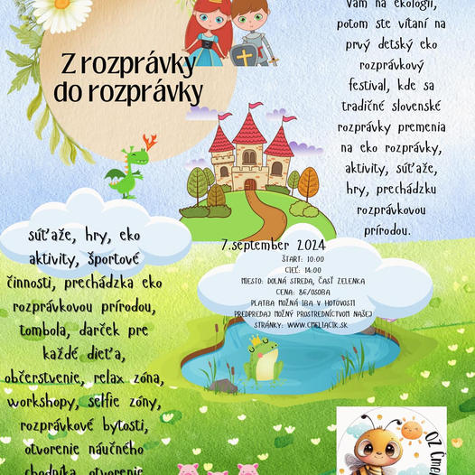 Detský eko-rozprávkový festival Z rozprávky do rozprávky | SDEŤMI.com