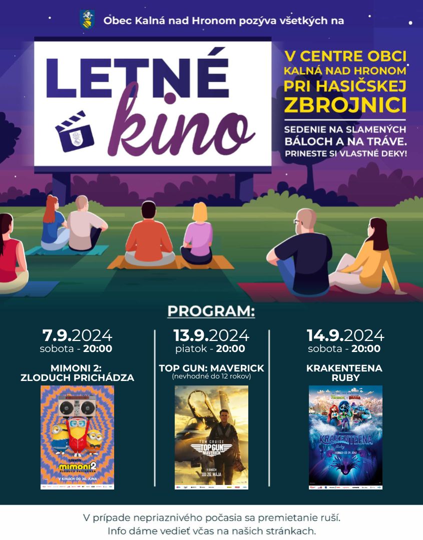 Letné kino | SDEŤMI.com