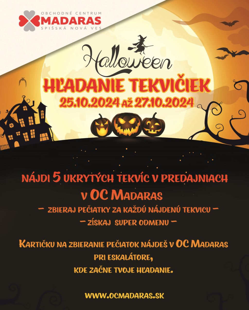 Hľadanie tekvičiek v OC Madaras | SDEŤMI.com