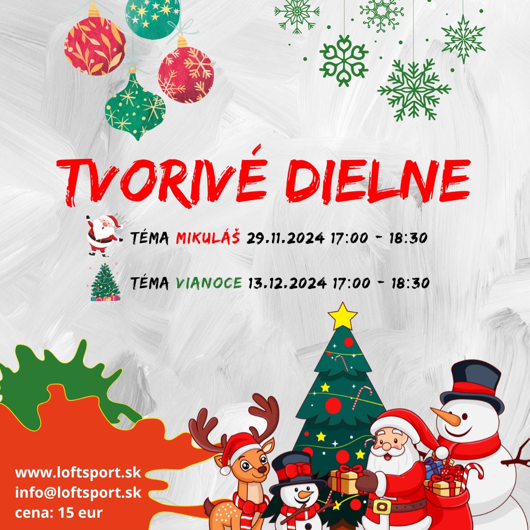 Mikulášske a Vianočné tvorivé dielne pre deti | SDEŤMI.com