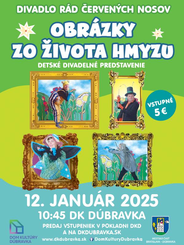 Detské nedeľné divadielko: Obrázky zo života hmyzu | SDEŤMI.com