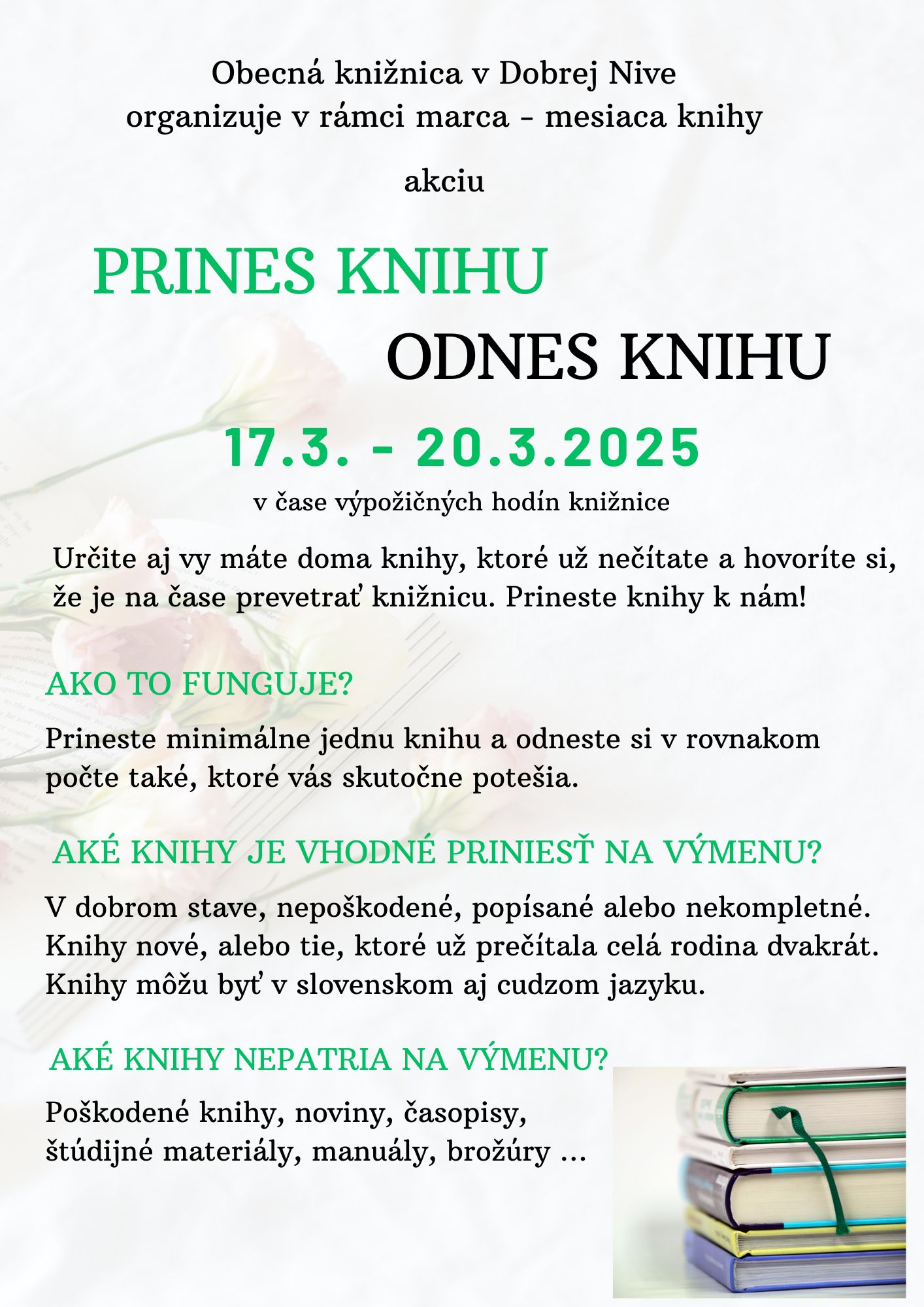 Prines knihu, odnes knihu | SDEŤMI.com