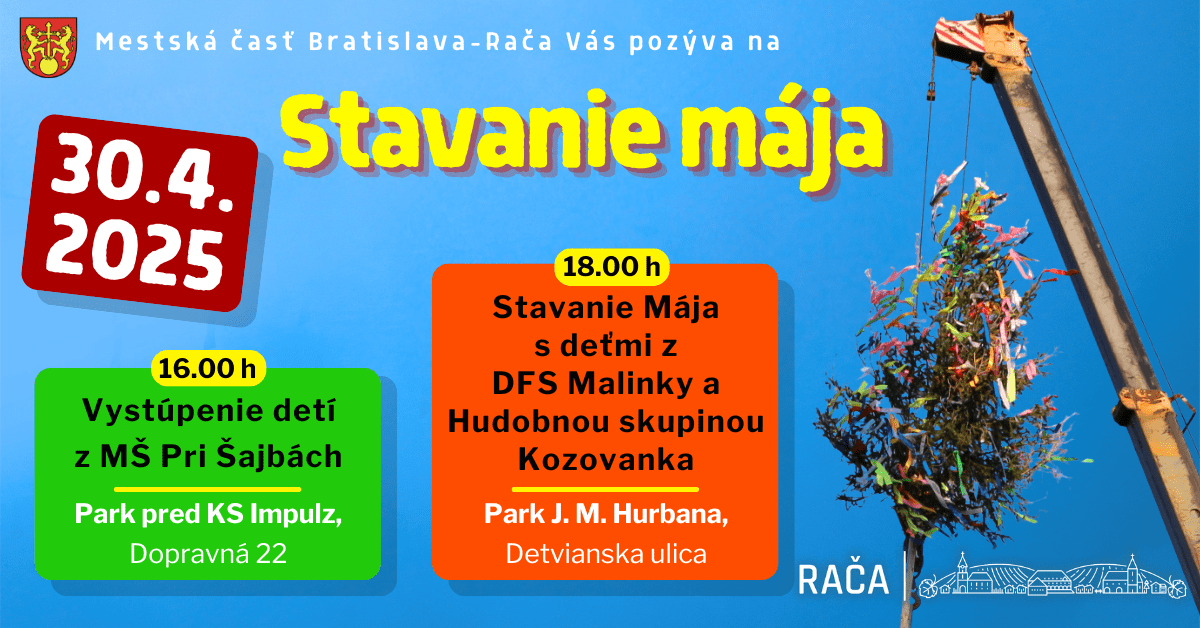 Stavanie mája v Rači | SDEŤMI.com