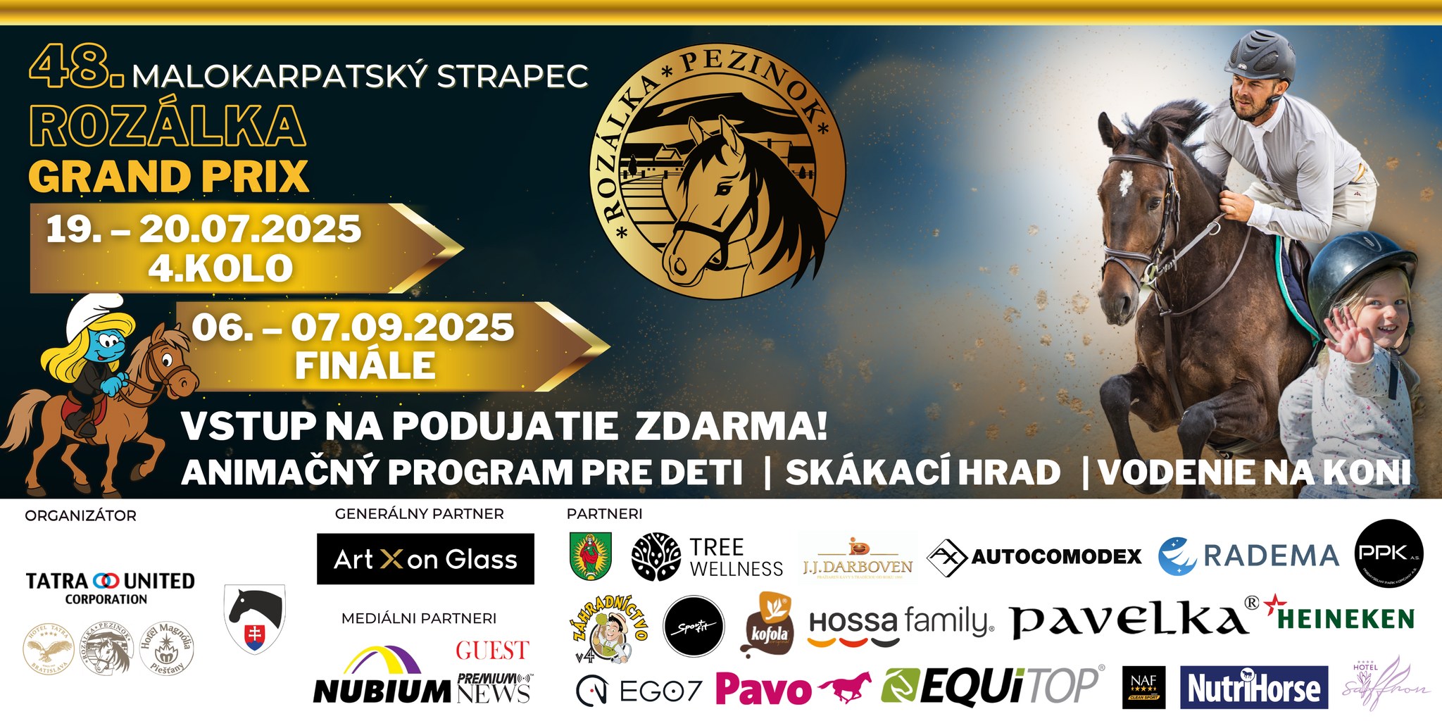 Malokarpatský strapec 2025 a detský program Šmolkovia | SDEŤMI.com