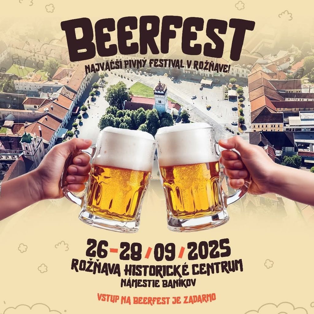 Beerfest 2025 v Rožňave - ZRUŠENÉ | SDEŤMI.com