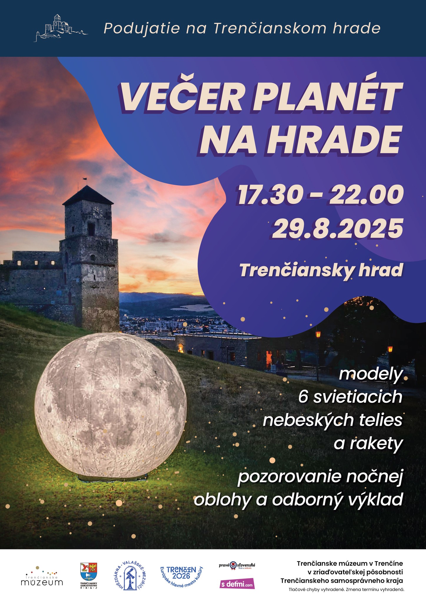 Večer planét na hrade - zrušené! | SDEŤMI.com