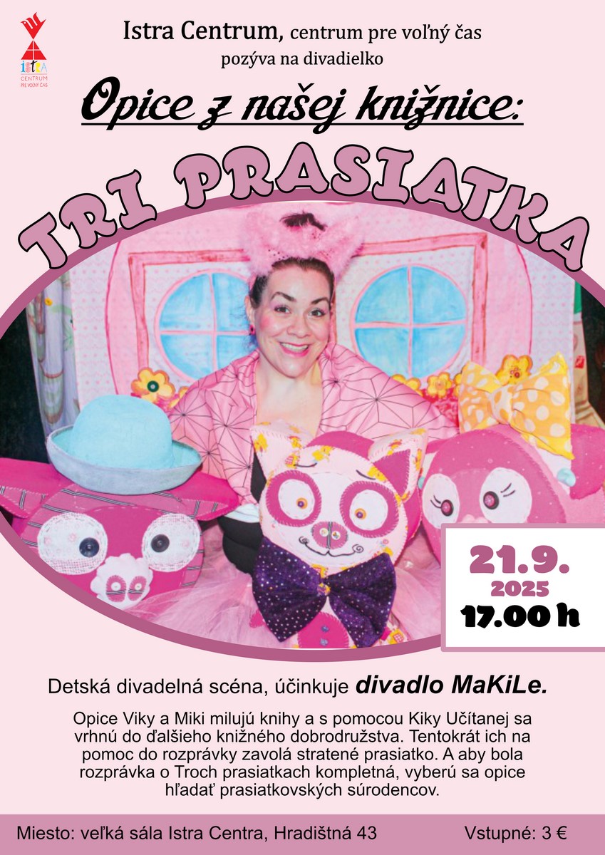 Opice z našej knižnice: Tri prasiatka | SDEŤMI.com