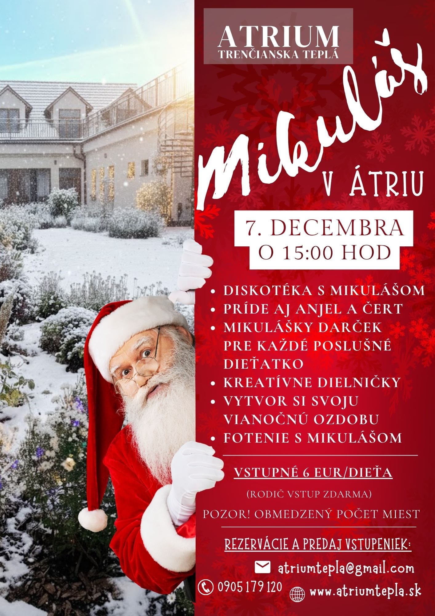 Mikuláš v Átriu | SDEŤMI.com