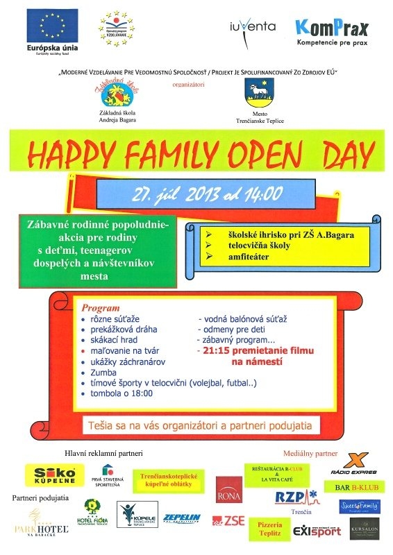 Happy Family Open Day | SDEŤMI.com